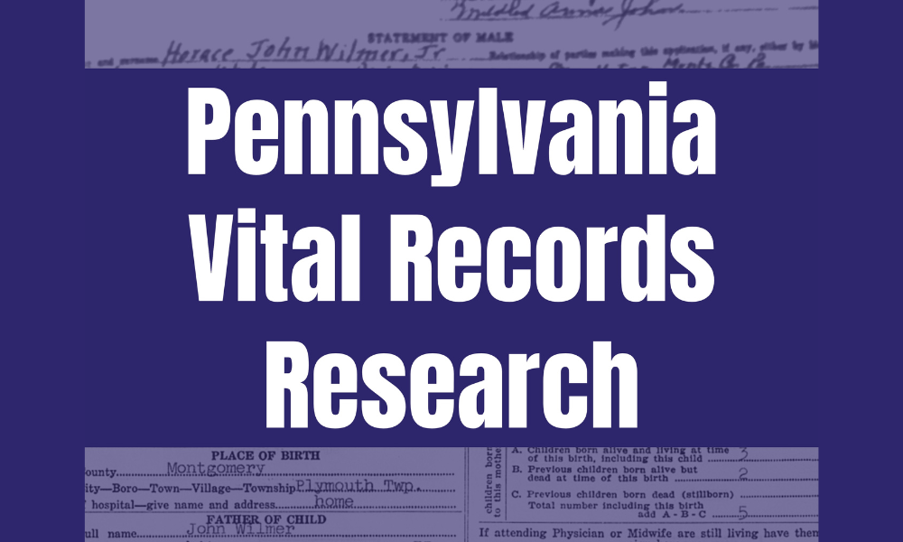 Book: Pennsylvania Vital Records Research
