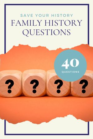 40 Questions to Preserve Your Family History